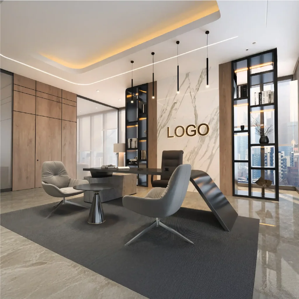 Modern Reception Interior Design Dubai, United Arab Emirates - KENANIA